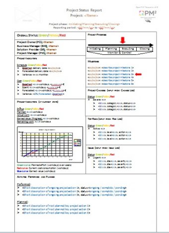PM² Artefacts | Templates | Planning Phase | Requirements Management ...